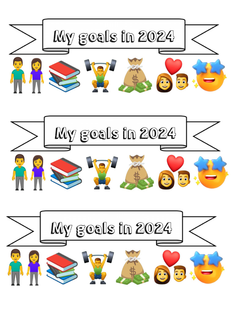 My Goals in 2024 | PDF