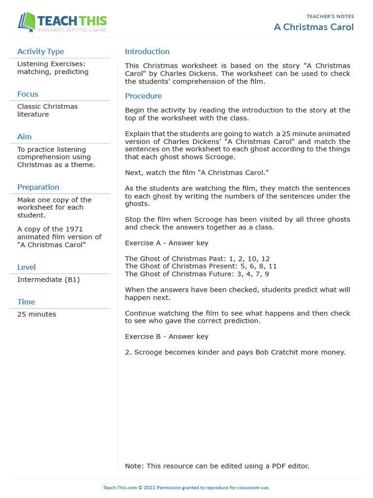 A Christmas Carol | PDF