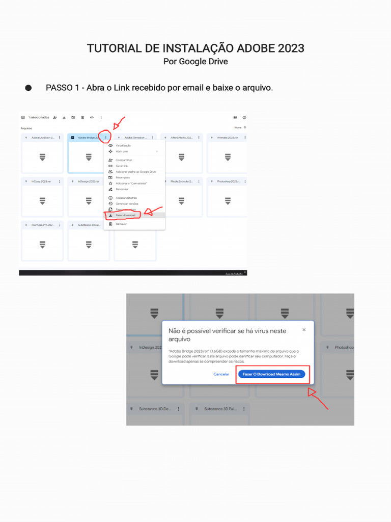 Tutorial de Instalação Adobe 2023 | PDF