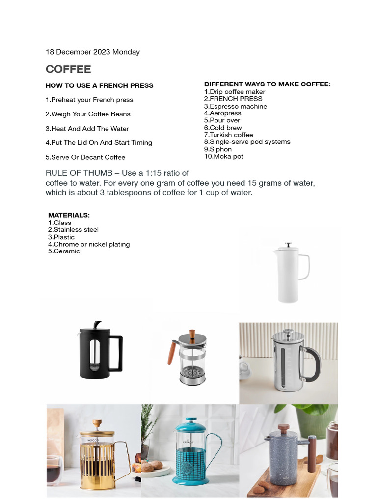 Coffee | PDF