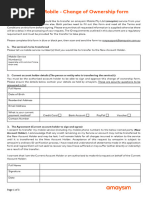 Maya Account Management Form | PDF