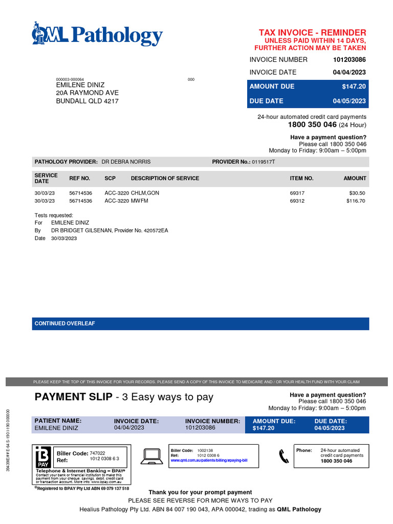 Invoice Emi DR G - Resized | PDF | Payments | Business