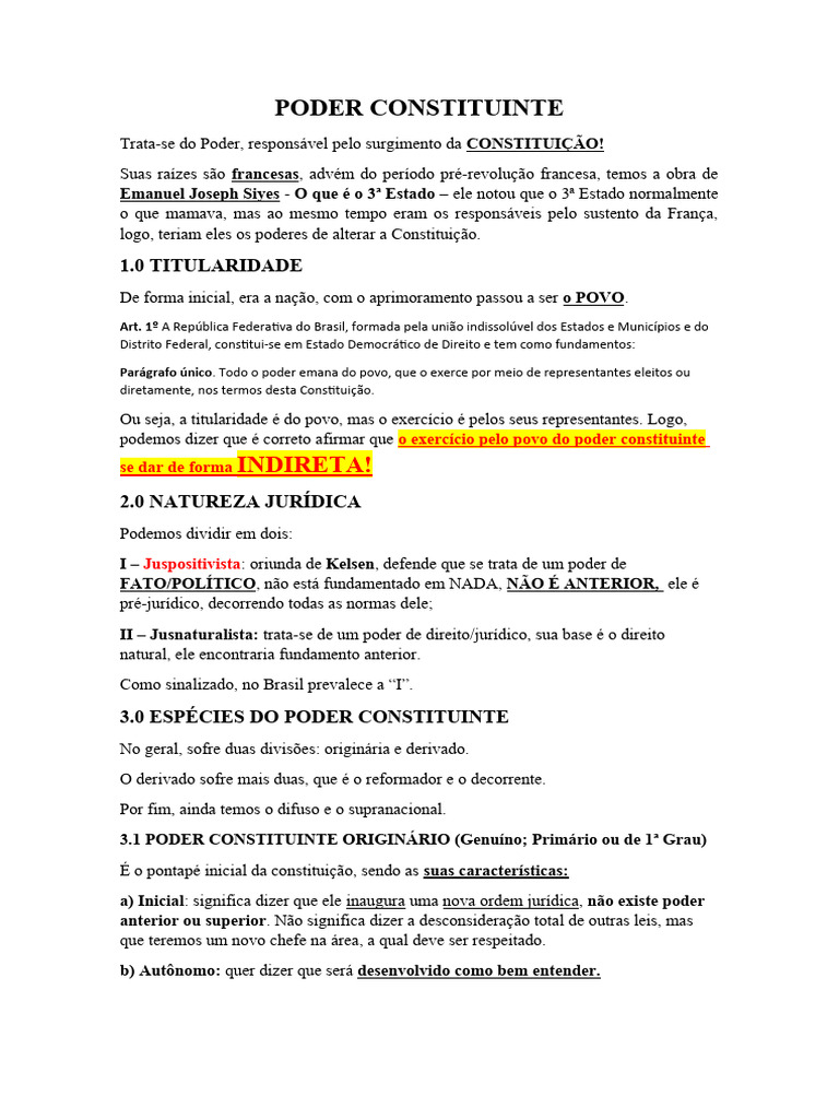05- PODER CONSTITUINTE | PDF