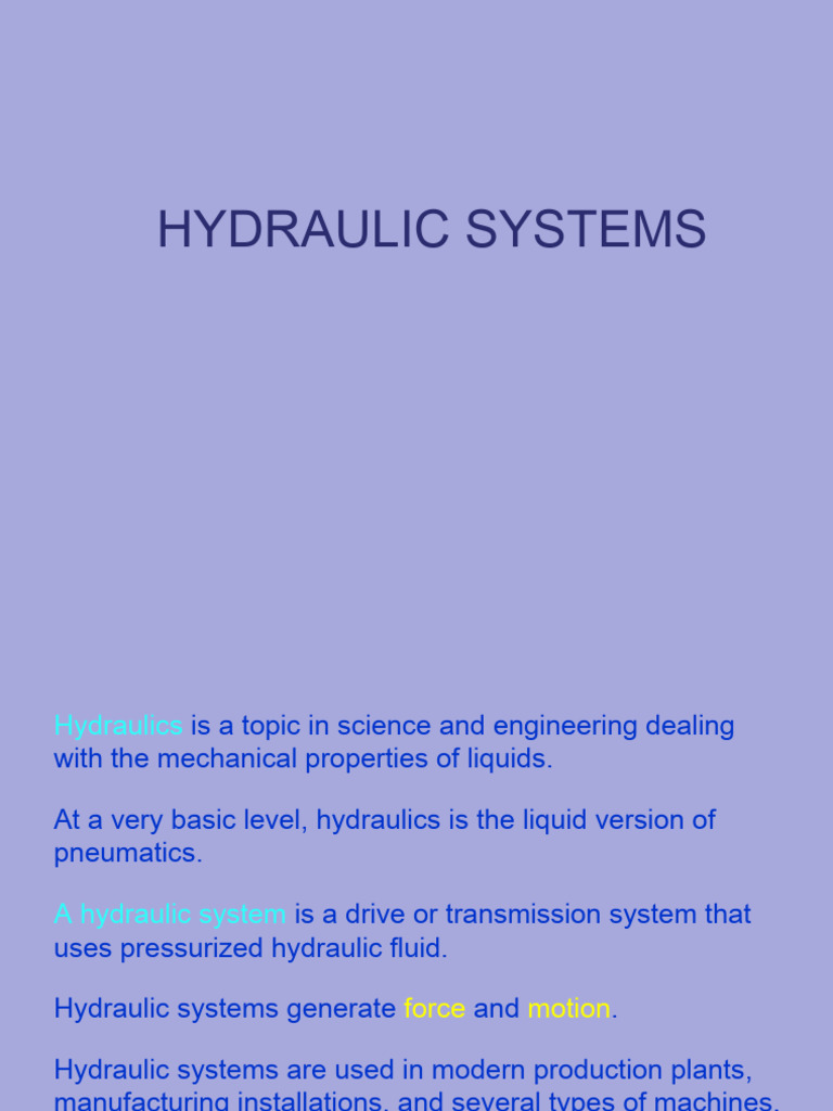 5 Hydraulic 1 | PDF | Liquids | Water