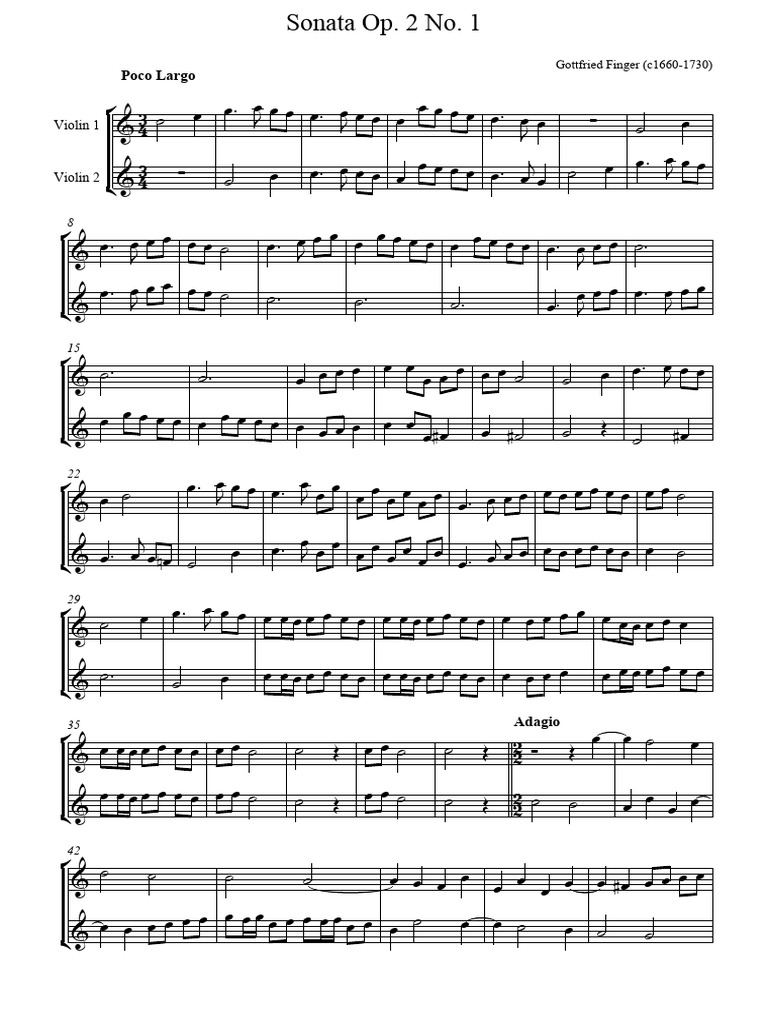 IMSLP63287 PMLP124878 Finger Op2 Violins Scores | PDF