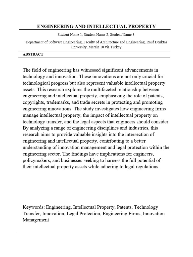 The Paper Draft-New | PDF | Intellectual Property | Patent