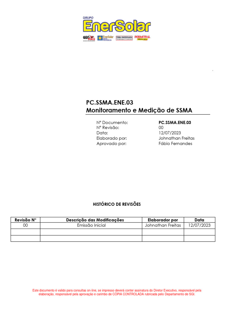 Monitoramento e Medição de SSMA | PDF | Metrologia