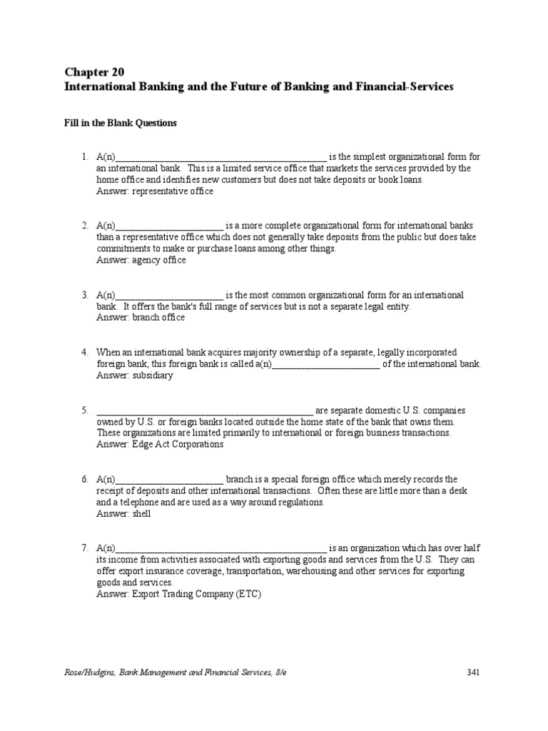 Chap 020 | PDF | Euro | Banks