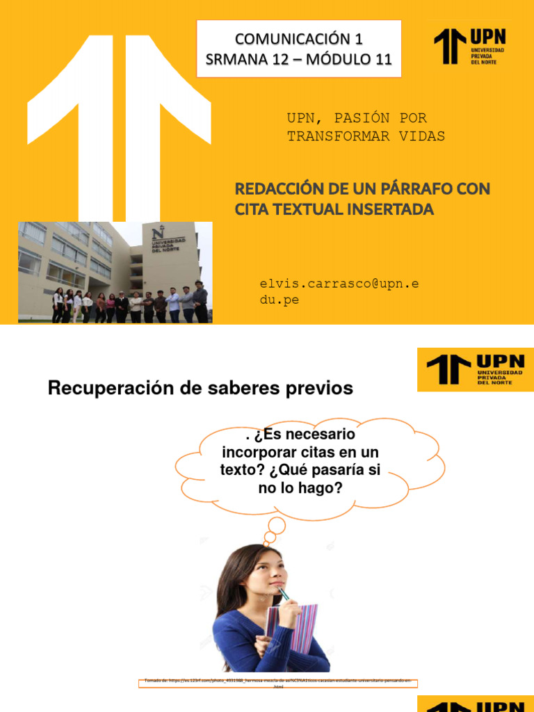 Redacción de párrafos con citas textuales | PDF