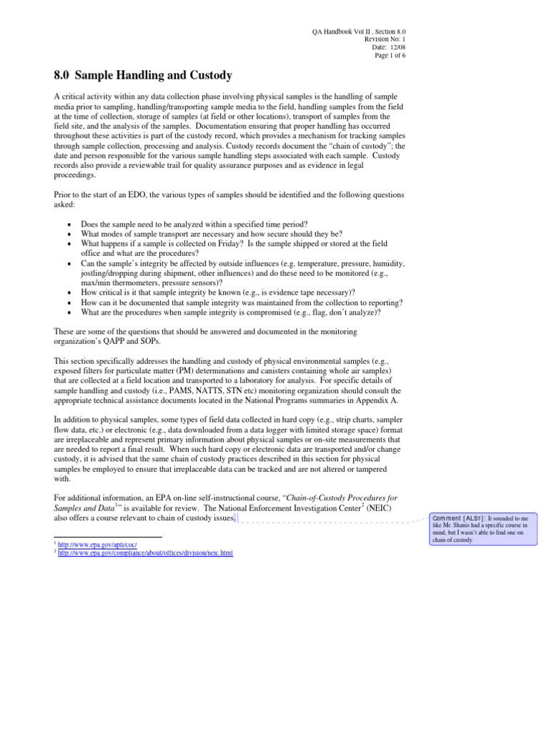 Chain of Custody | PDF | Data | Laboratories