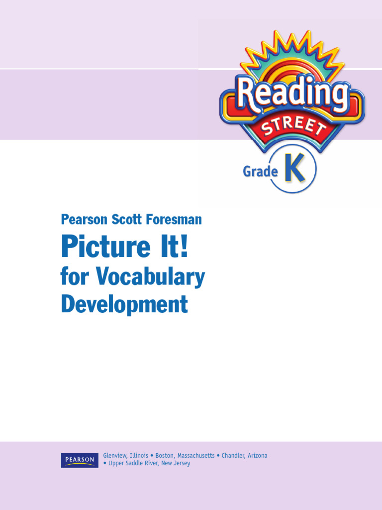 Picture It For Vocabulary Development (Kindergarten) | PDF