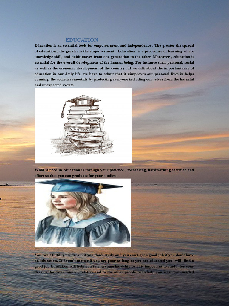 The Setting Sun Landscape Letter Wps Office Pdf