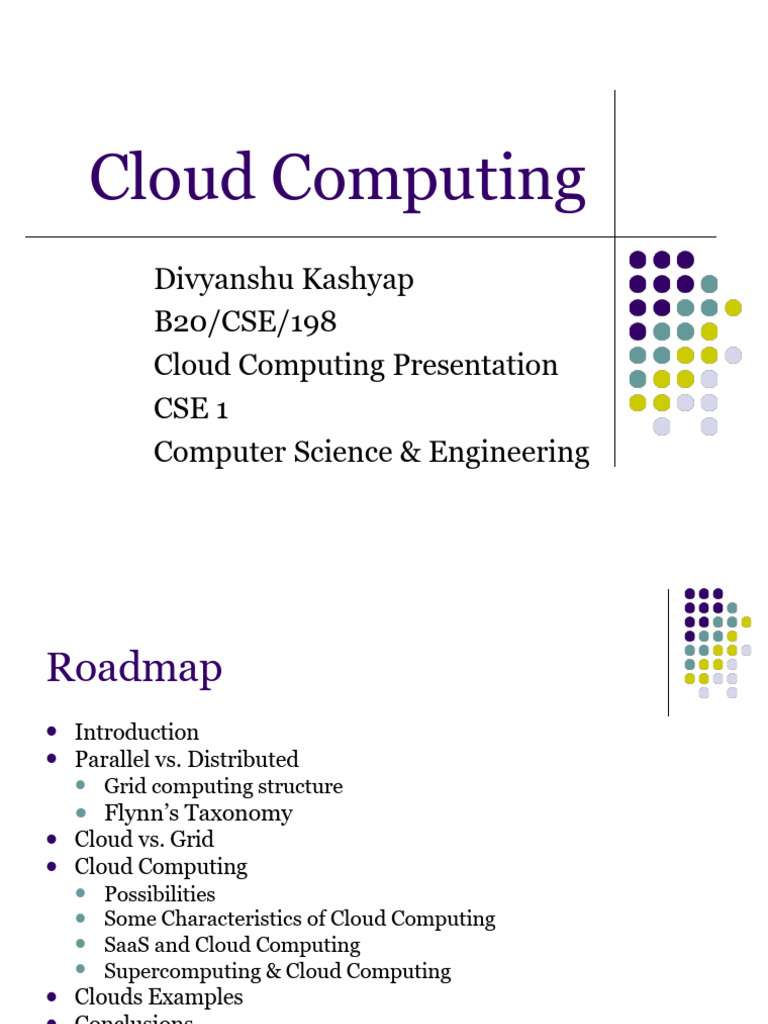 Cloud Computing Presentation PDF | PDF