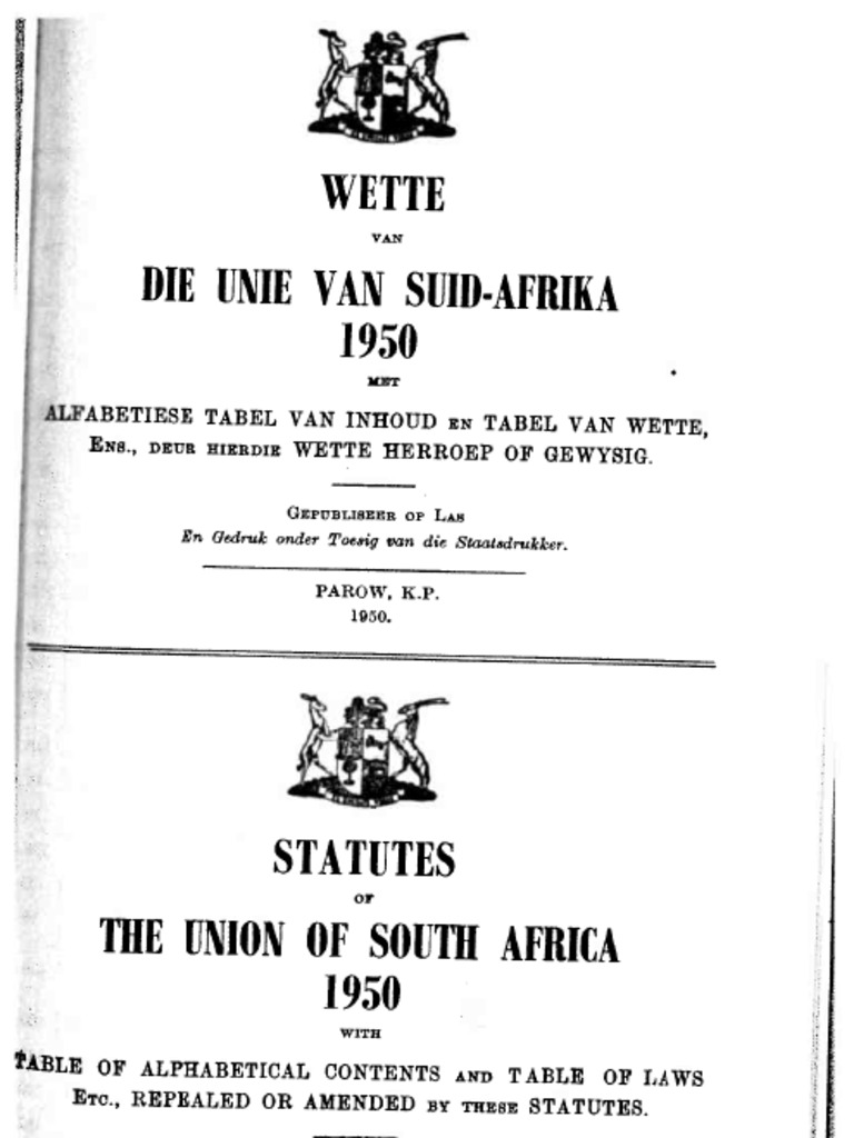 Group Areas Act 1950 | PDF