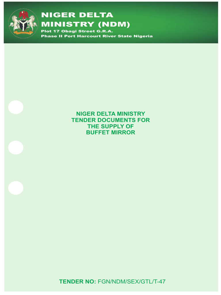 Tender | PDF | Legal Tender | Procurement