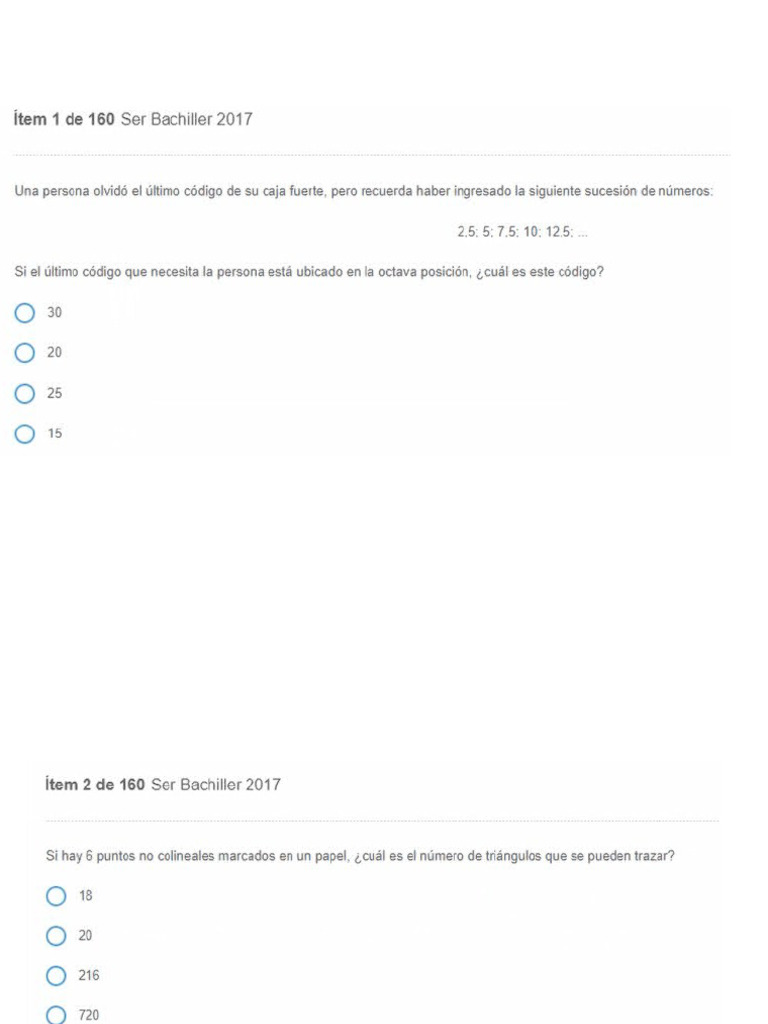 Preguntas de Mate Ser Bach y Abstracto | PDF