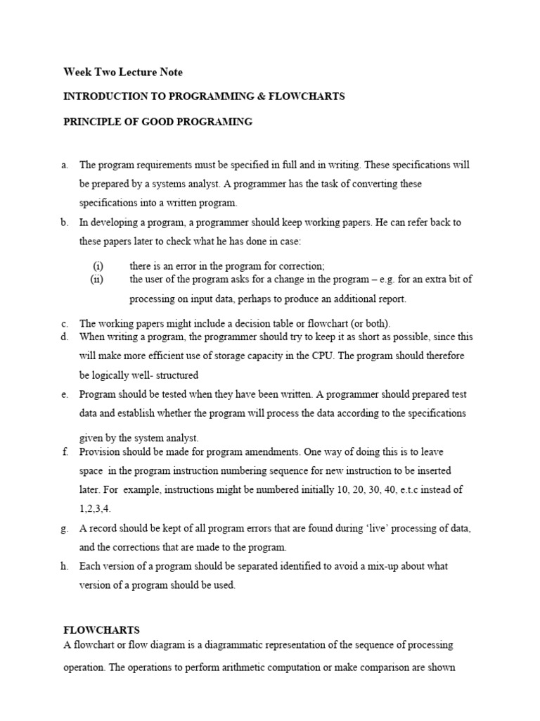 CSC 203 WEEK 2 | PDF | Computer Program | Programming