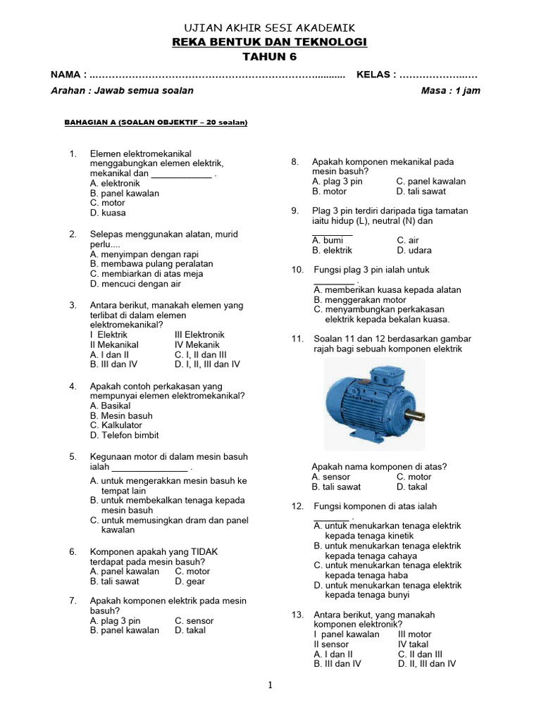 Uasa RBT Tahun 6 | PDF