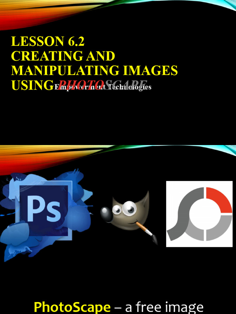 LESSON 6.2 Imaging and Design for Online Environment Photoscape Aand ...