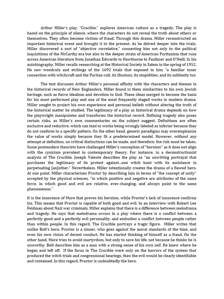 Crucible | PDF