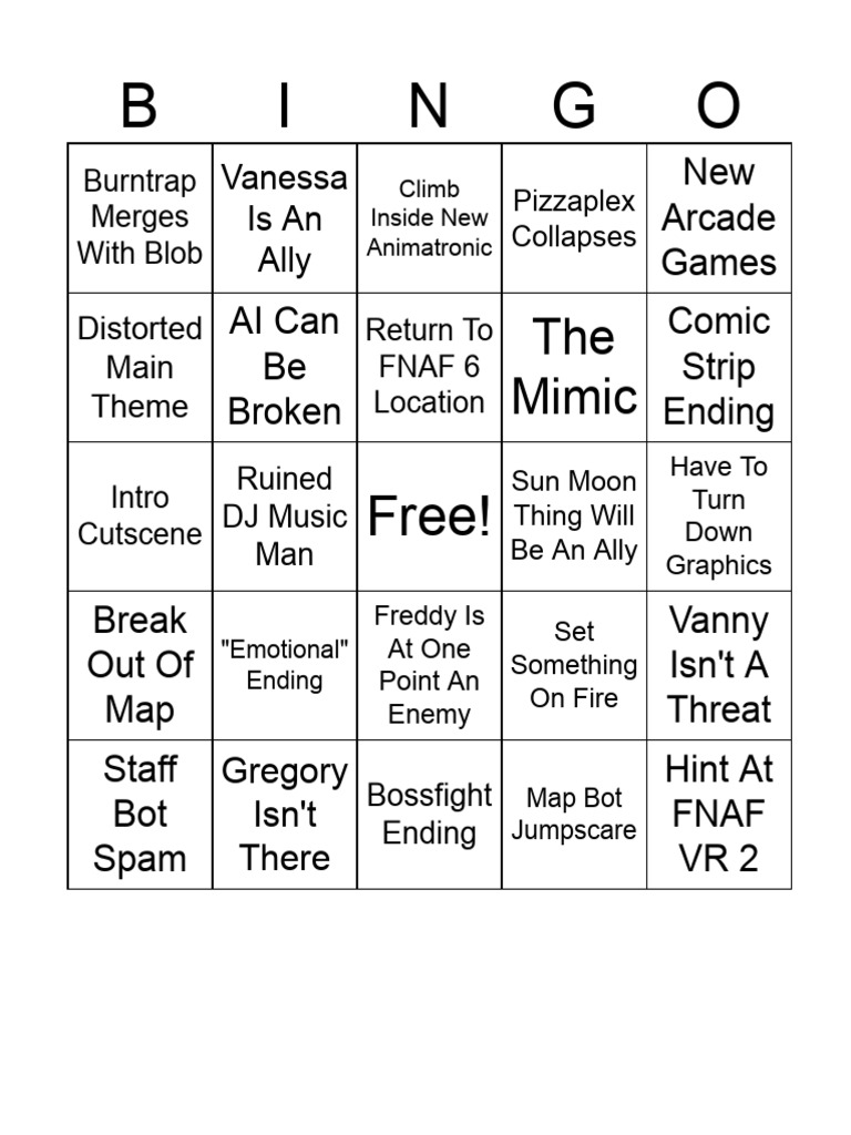 B I N G O: The Mimic | PDF