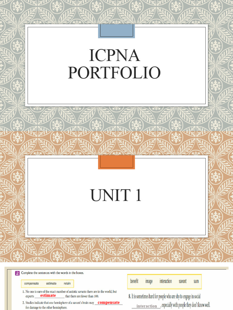 Omayra Pamela Bustamante Diaz - Porfolio Icpna Adv 10 | PDF | Autism Spectrum | Diseases And ...