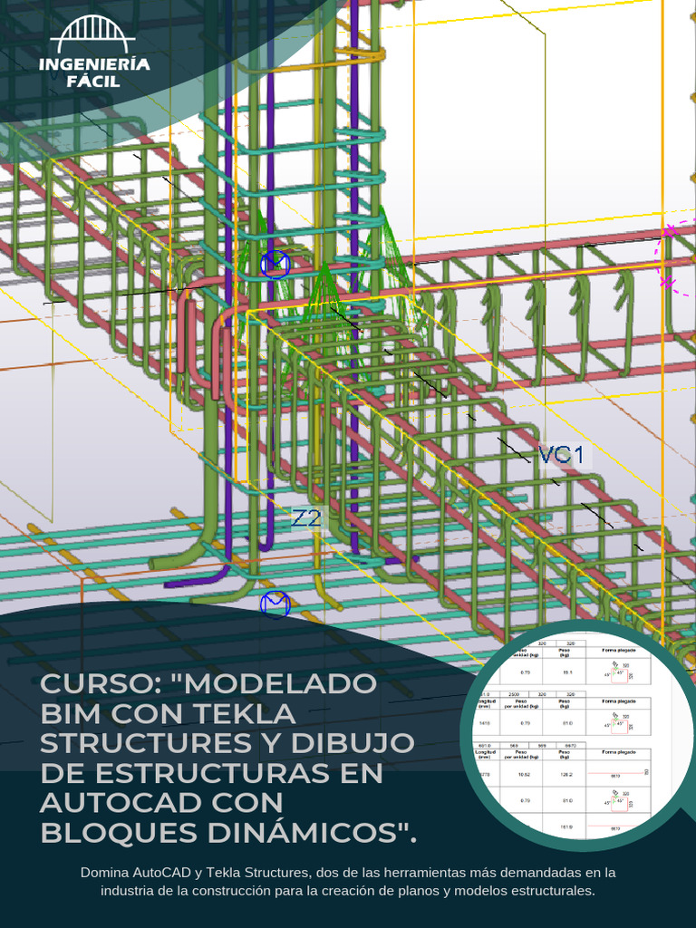 7 Curso de Tekla y Bloques Dinamicos V2 | PDF | Diseño | Cad automático