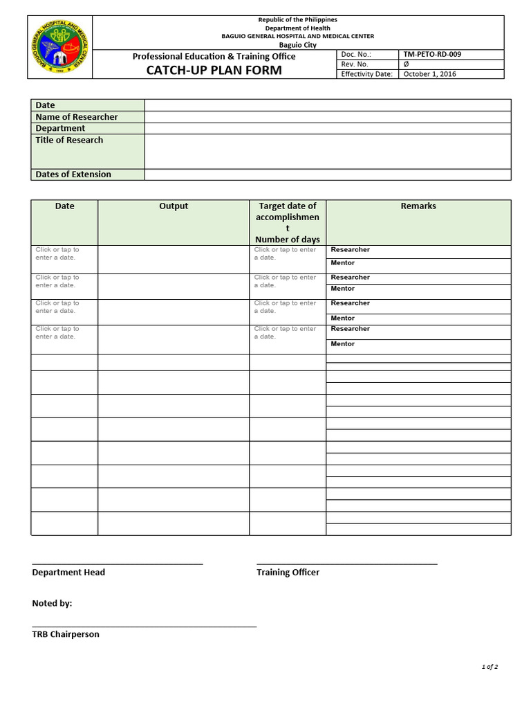 11.9 Catch-Up Plan Form ISO Form 2016 | PDF | Social Programs | Health Care