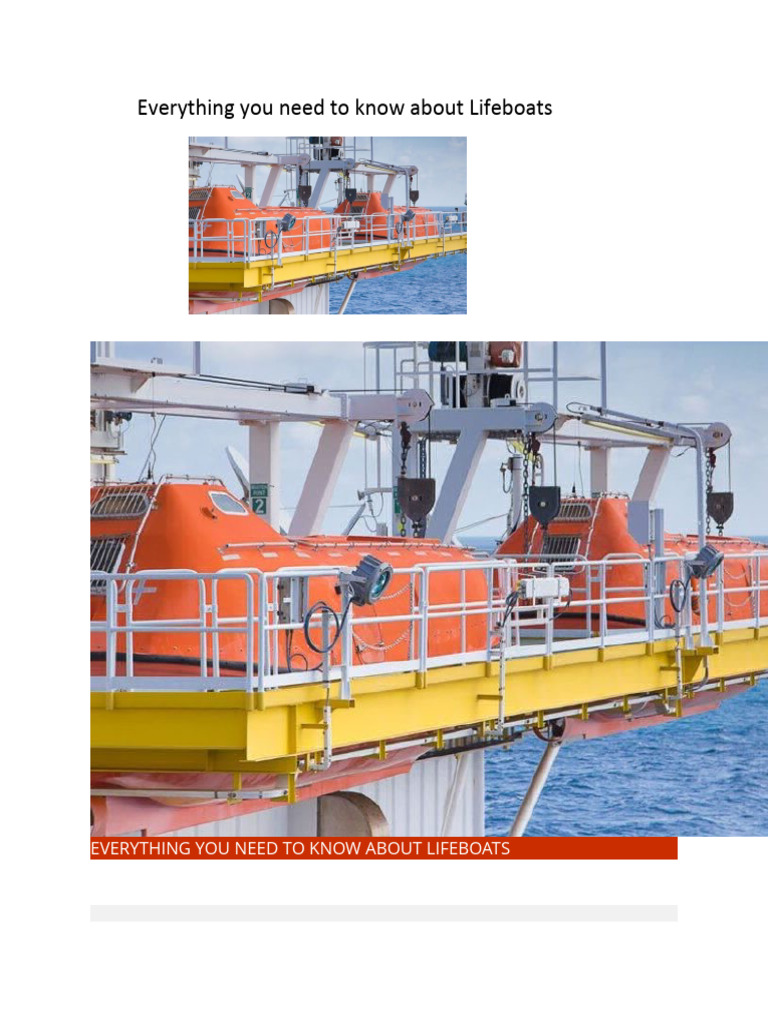 Everything You Need To Know About Lifeboats | PDF | Business | History