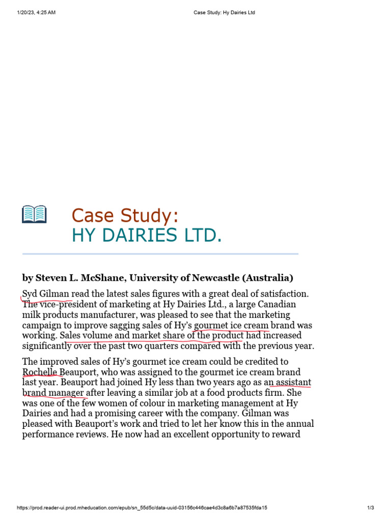Case Study - Hy Dairies LTD 3 | PDF | Career & Growth | Finance & Money Management