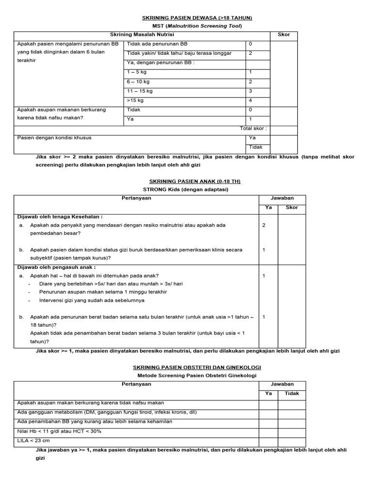 Skrining Rajal Igd | PDF