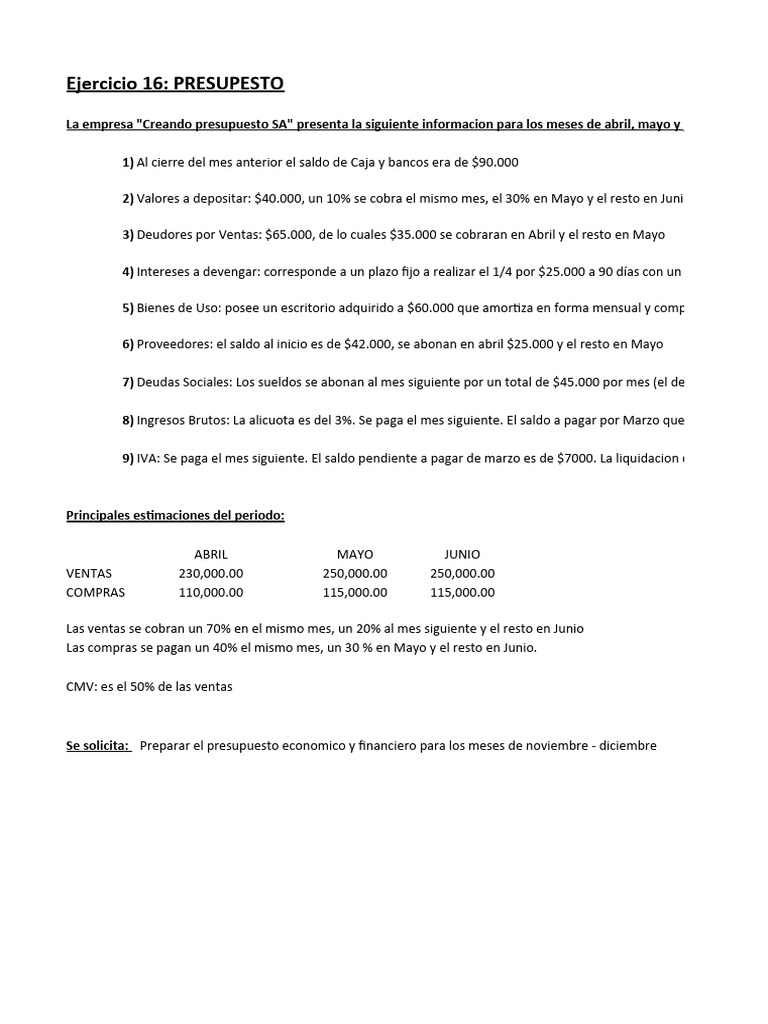 Ejercicio 16 RESUELTO | PDF