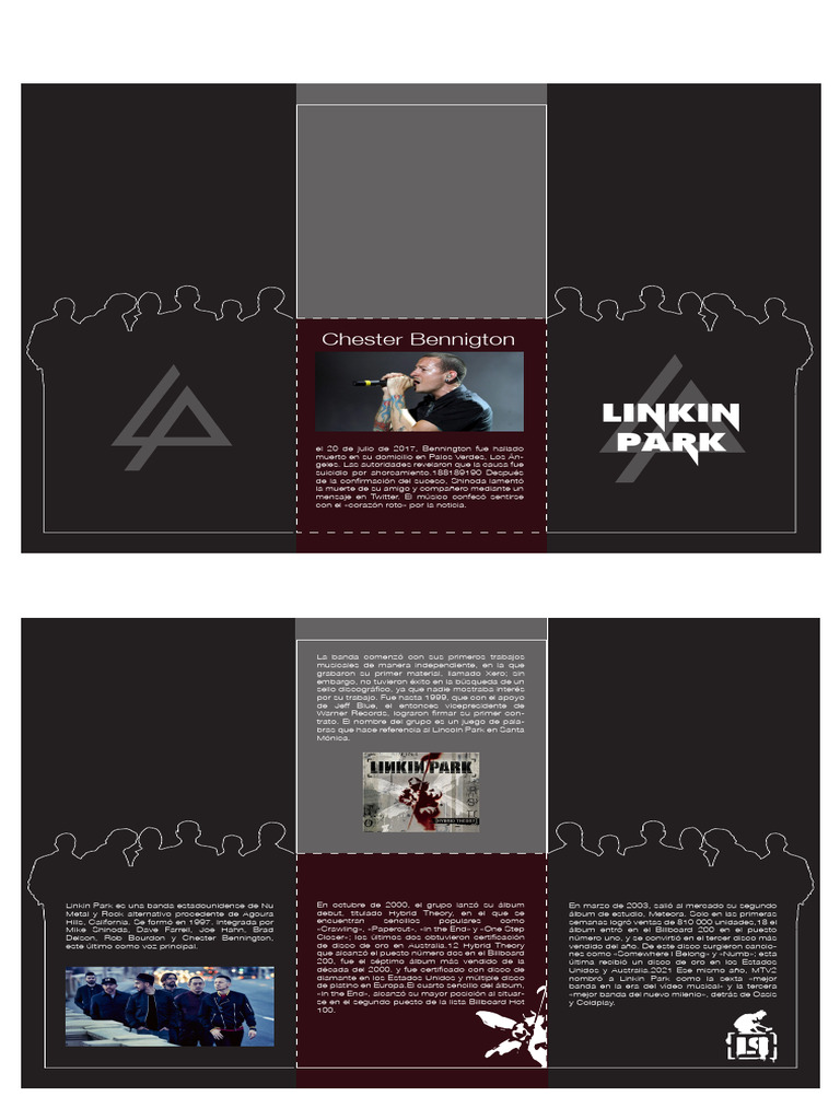 Folleto Linkin Park | PDF | Industria de la música | La música rock