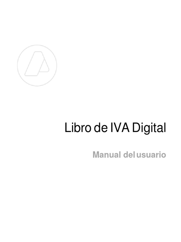 Libro de Iva Digita Manual Del Usuario | PDF