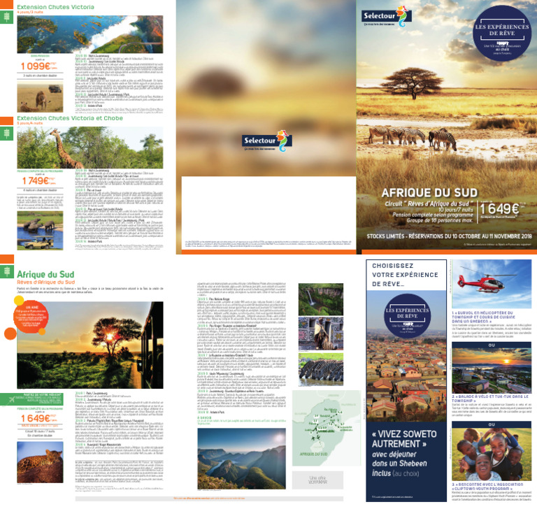 Flyer Afrique Du Sud | PDF