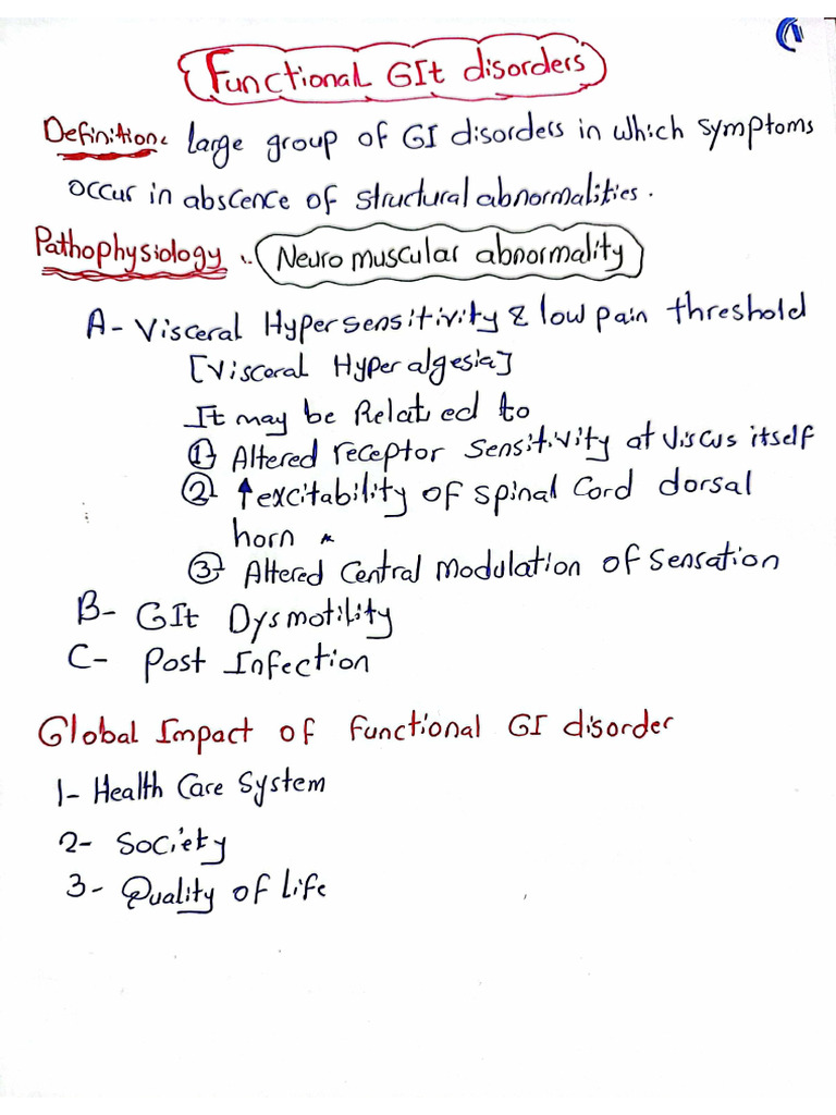 Functional Git Disorders and Infectious Mononucleosis | PDF
