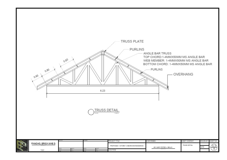 6 Truss Detail | PDF | Truss | Building