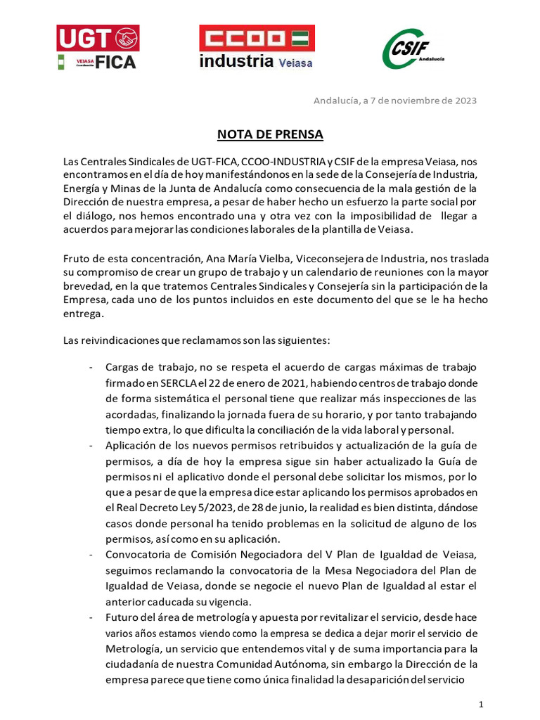 2023-11-07 Nota de Prensa (Definitivo) | PDF