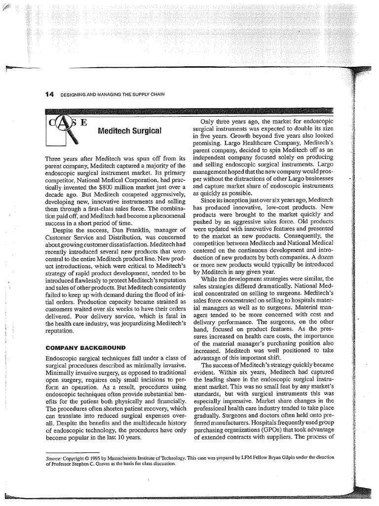 Case Study Meditech | PDF