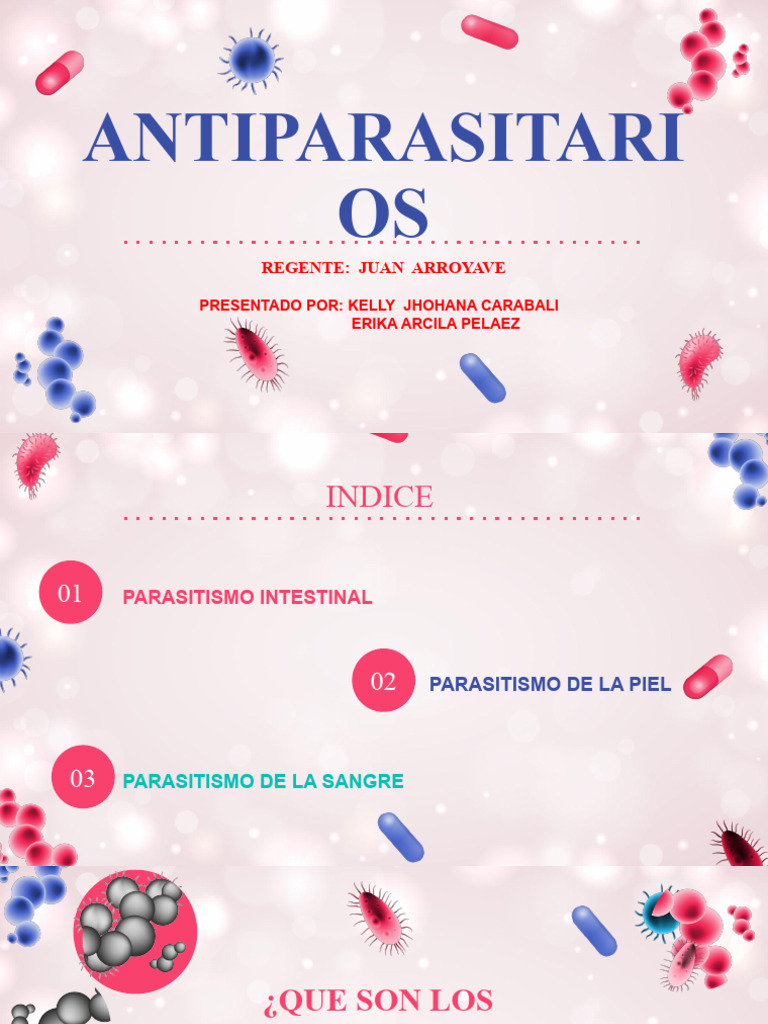 Antiparasitarios: Tipos y Efectos | PDF | Diarrea | Gastroenterología