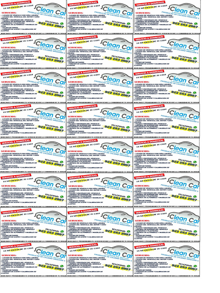 Tabloide Clean Car 2023 | PDF