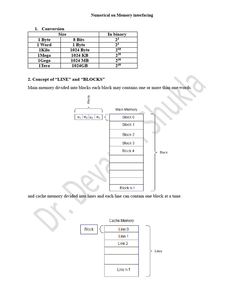 Memorys Numerical | PDF | Cpu Cache | Byte