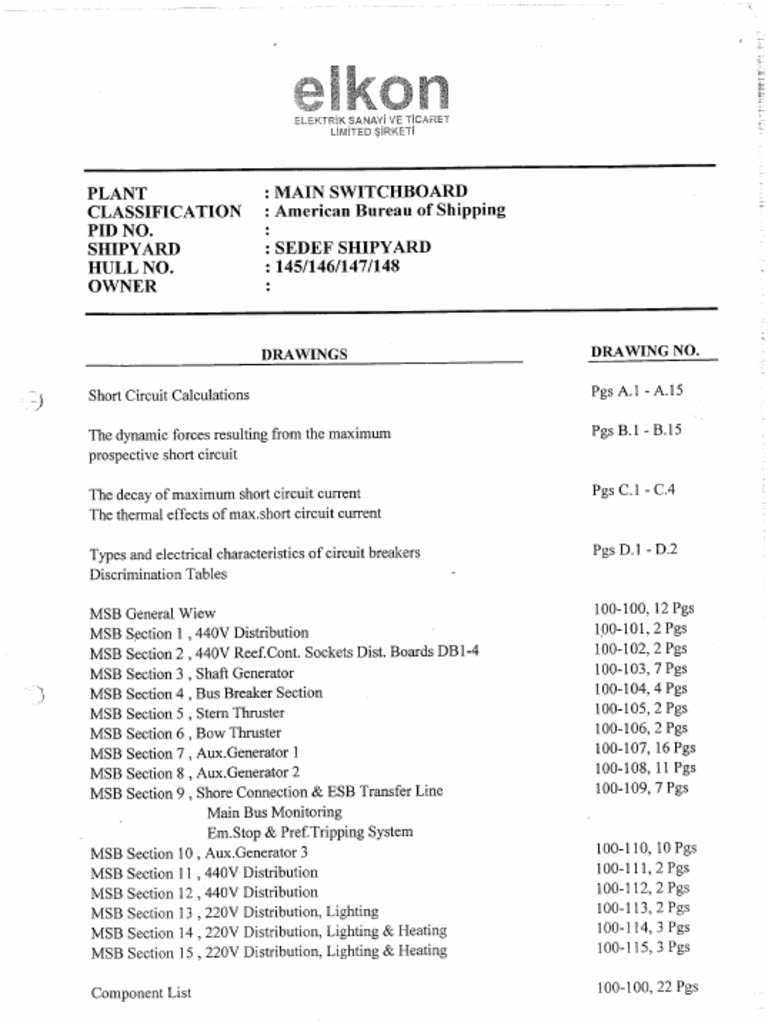 2.main Switchboard | PDF