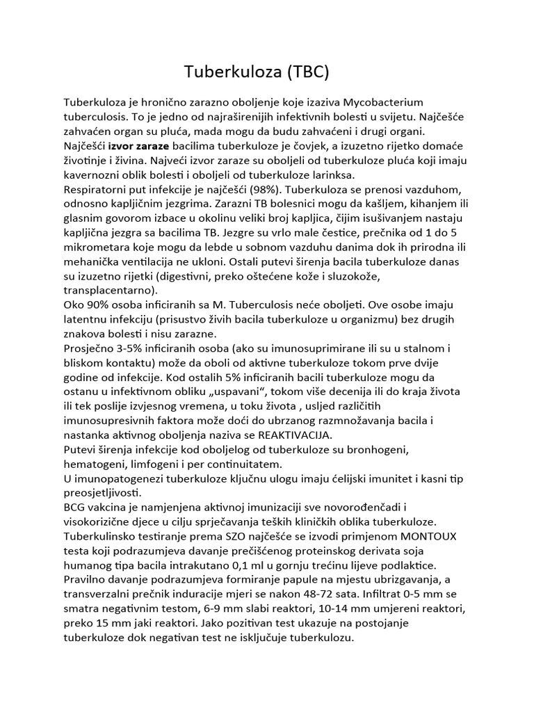 Tuberkuloza | PDF