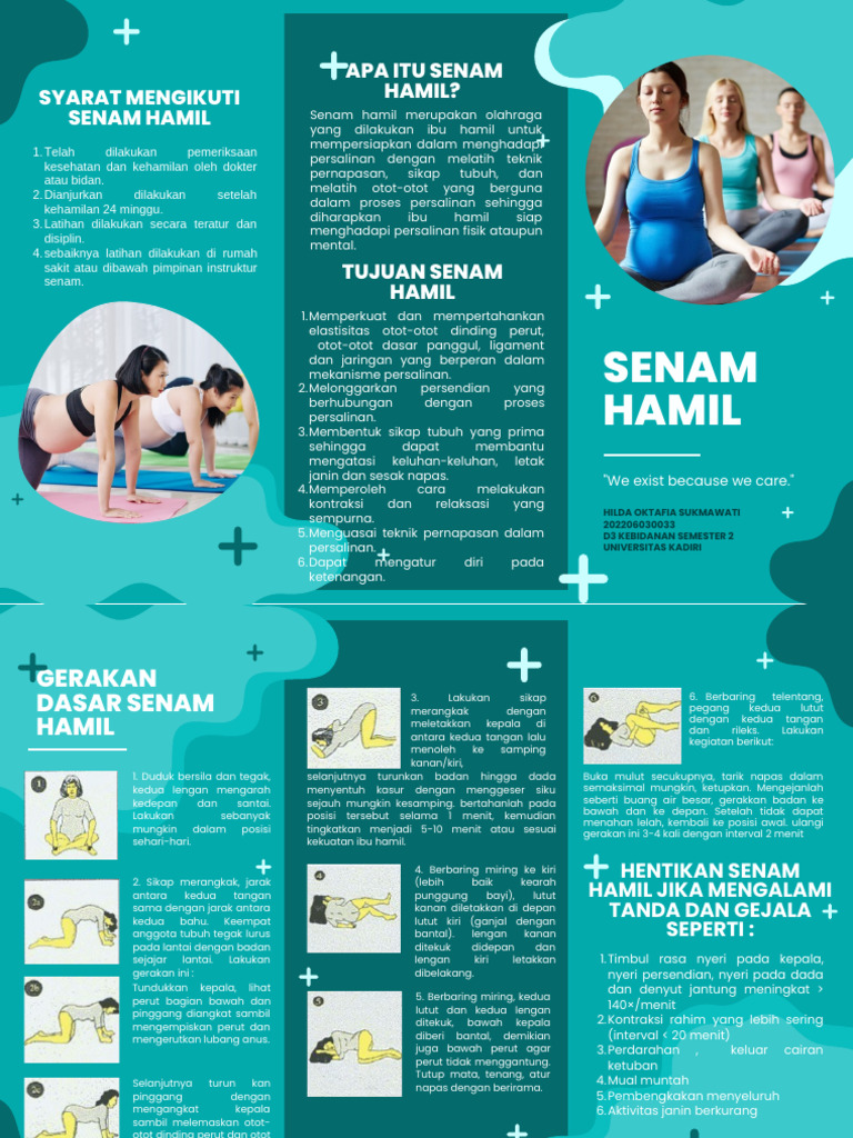 Leaflet Senam Hamil | PDF