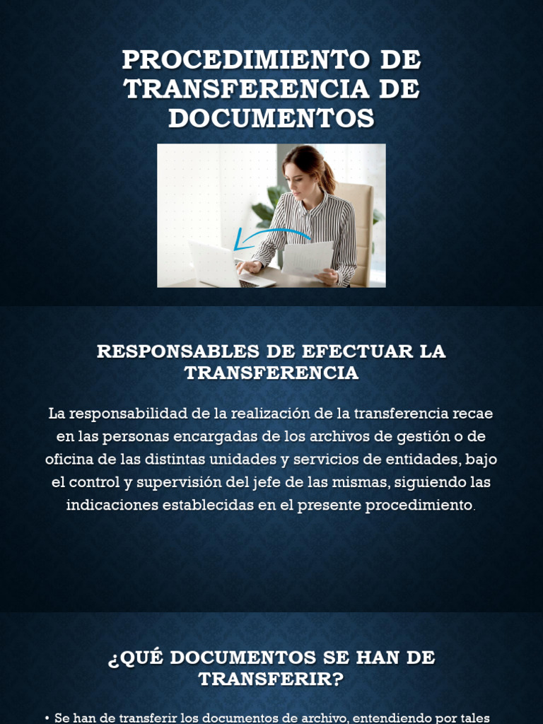 Procedimiento de Transferencia de Documentos | PDF