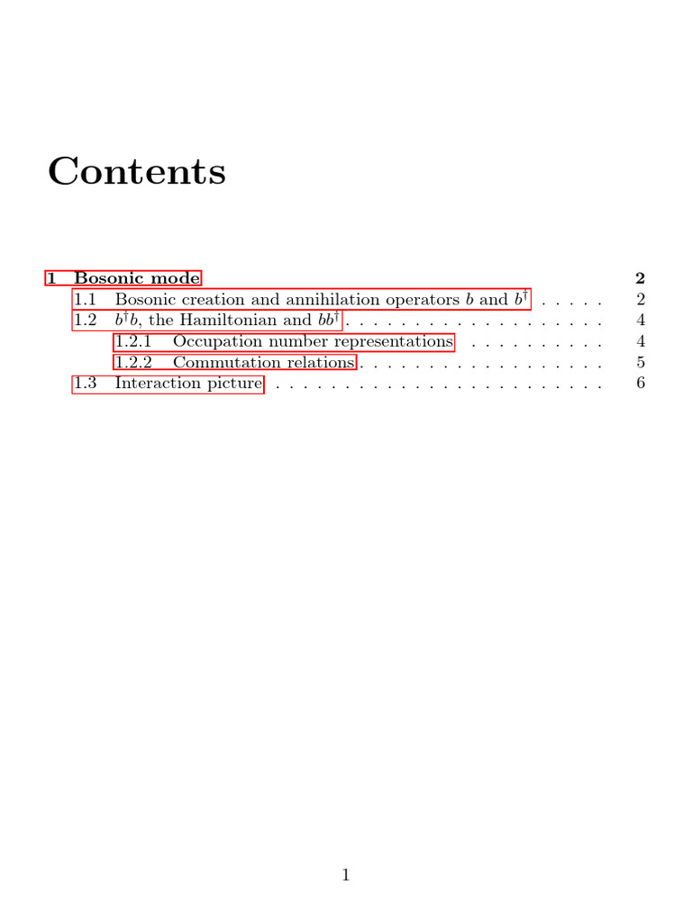 Bosonic Mode | PDF