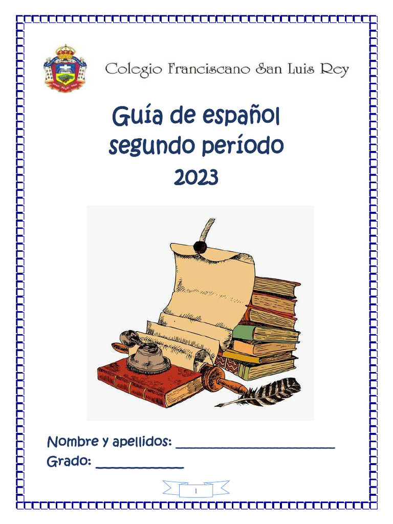 9° Guía de Español Ii Período 2023 | PDF