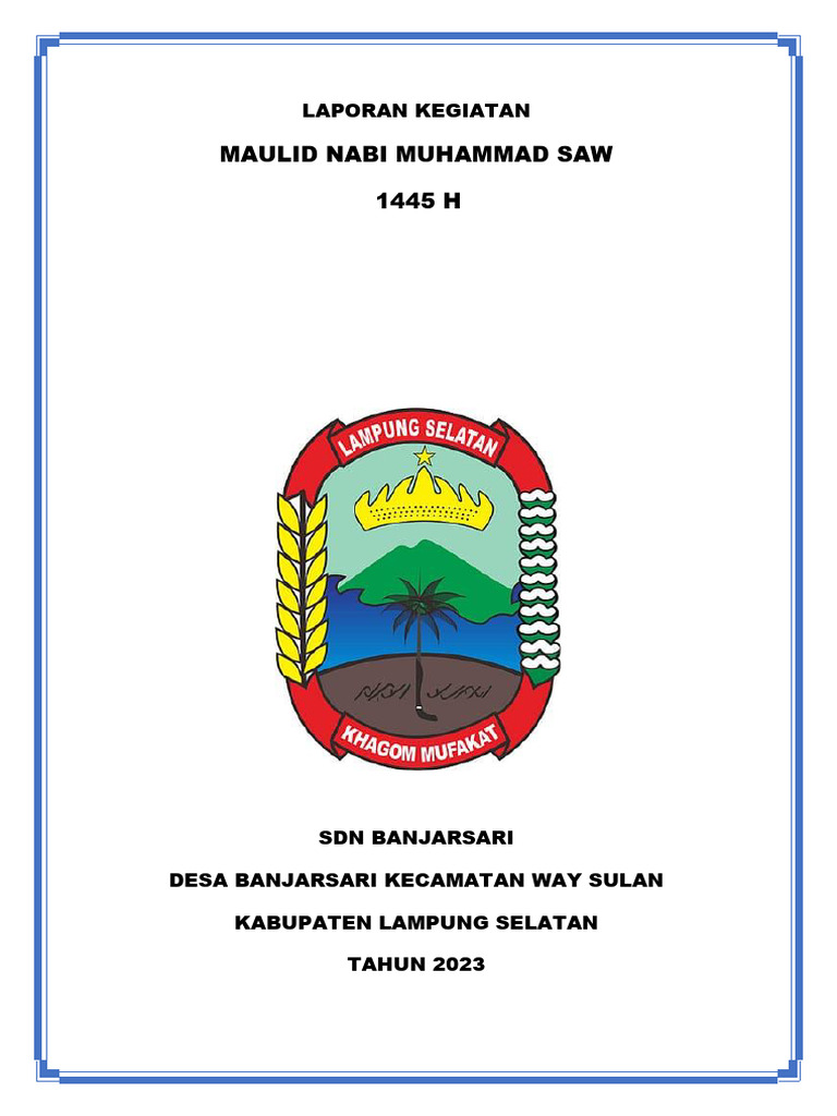 Laporan Kegiatan Maulid Nabi Muhamad Tahun 2021 | PDF