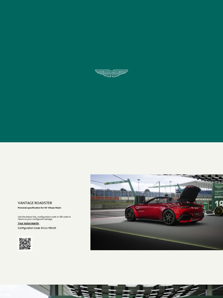 Your-Vantage Roadster | PDF